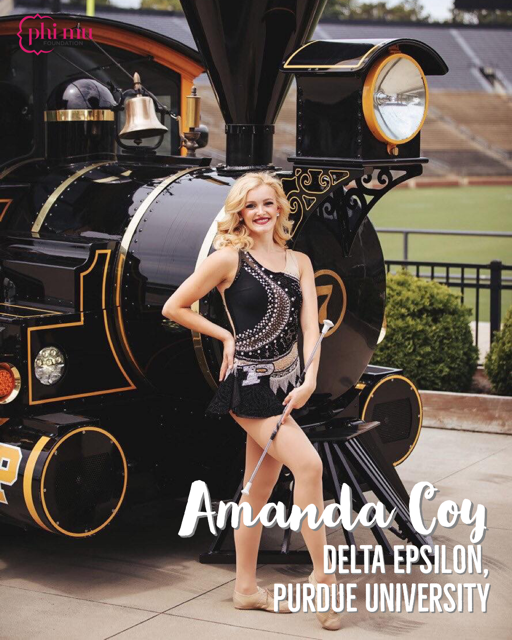 Congratulations Amanda Coy, Delta Epsilon - Phi Mu